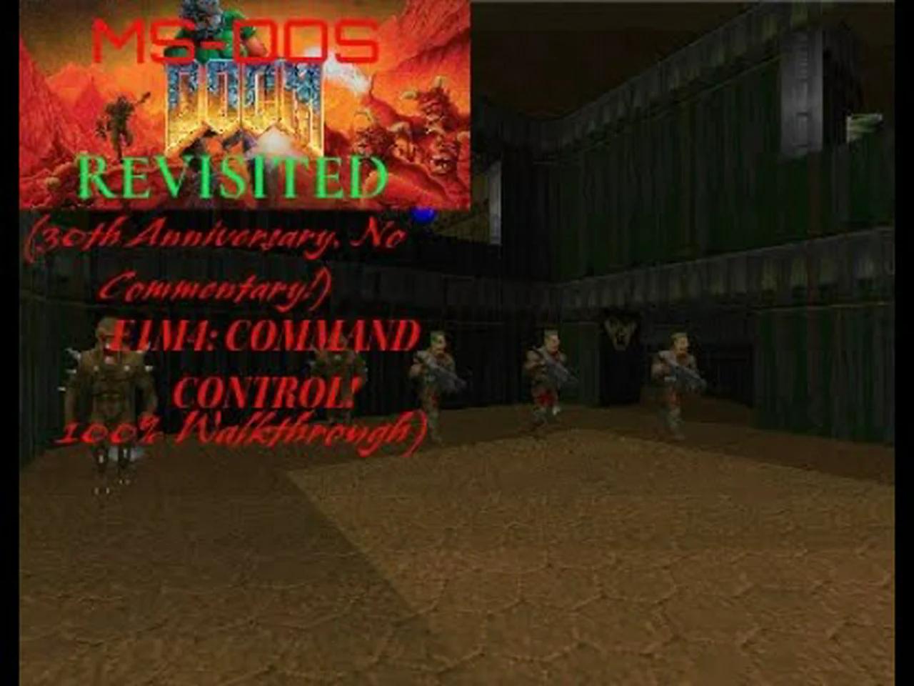 Doom's 30th Anniversary Ms-dos E1M4: Command Control (100%)!