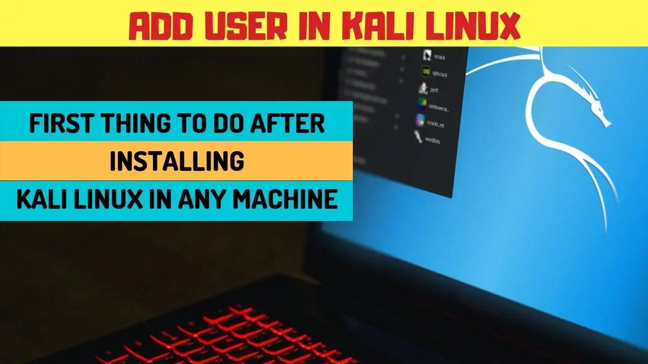 HOW TO ADD USERS IN KALI LINUX ? (NON ROOT USERS)