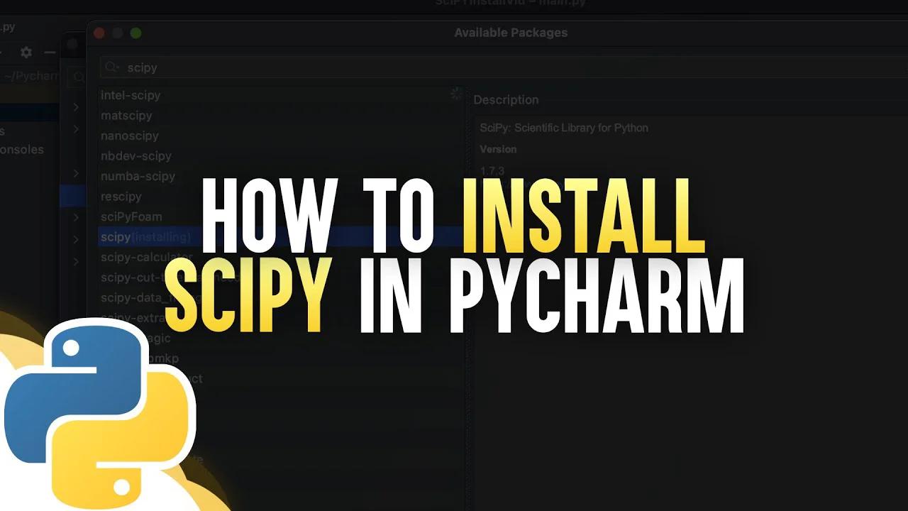How To Install SciPy In PyCharm