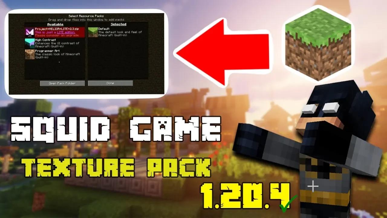 How To Download & Install Squid Game Texture Pack for Minecraft 1.20.4