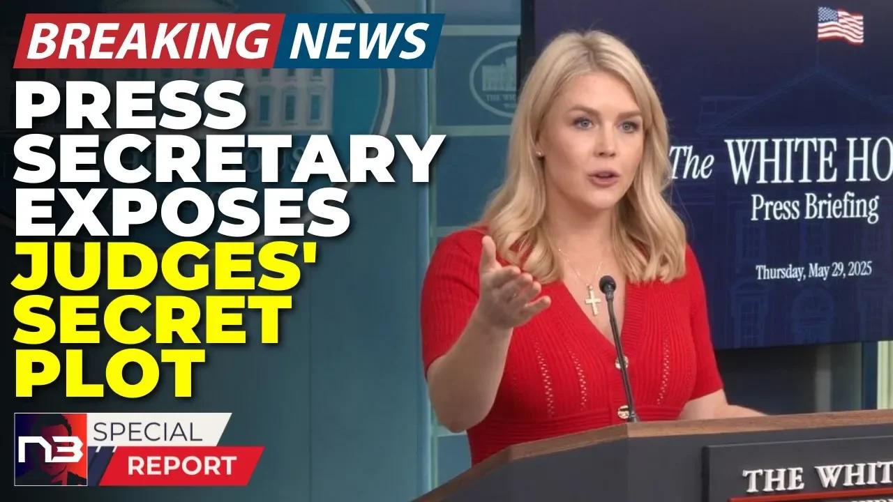 🚨BREAKING: Trump's Press Secretary Just Exposed Judges' Secret Plot ...