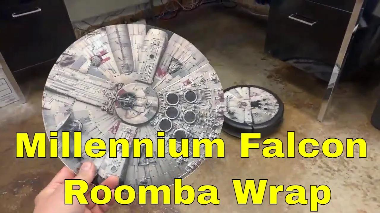 Millennium Falcon Roomba Wrap Rmwraps.com
