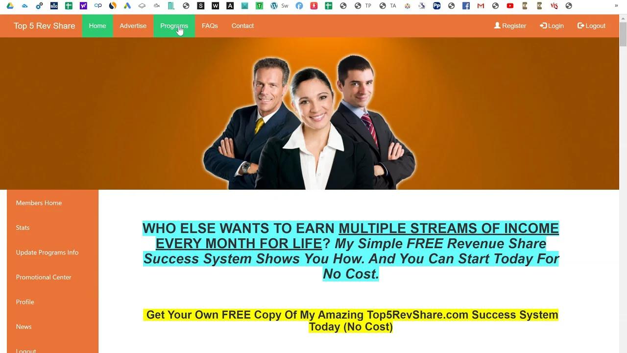 Top 5 Revenue Share Platforms to join $5000 invested