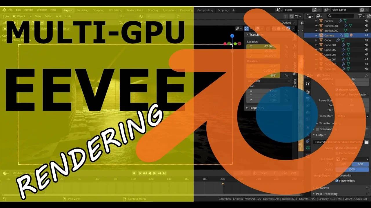 Multi-GPU Eevee Rendering - Blender Tutorial