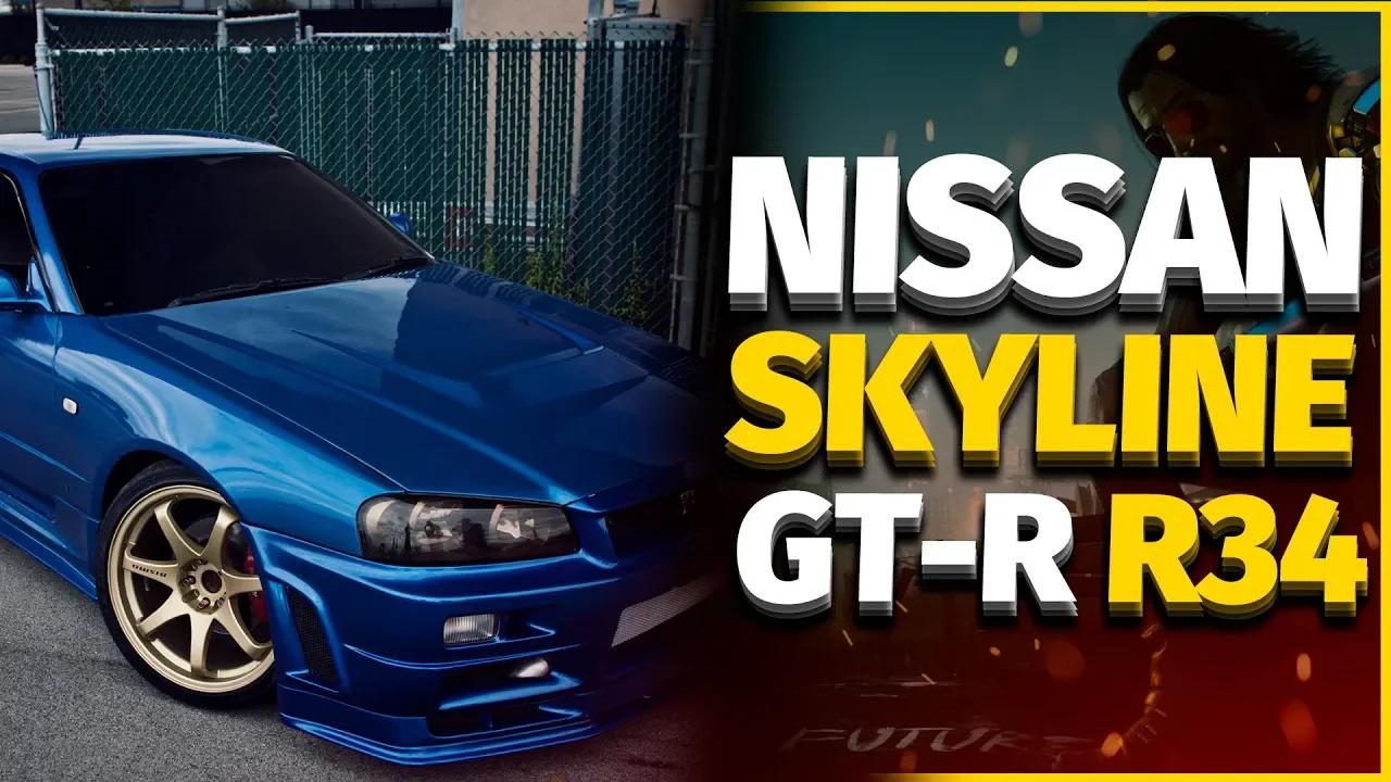 Dirigindo o Nissan Skyline GT-R R34 no Cyberpunk 2077