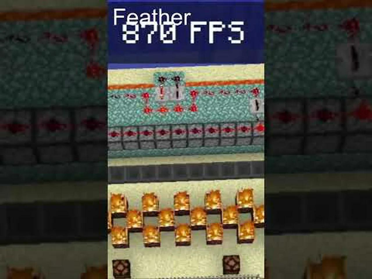 Feather Client vs Lunar Client FPS Comparison