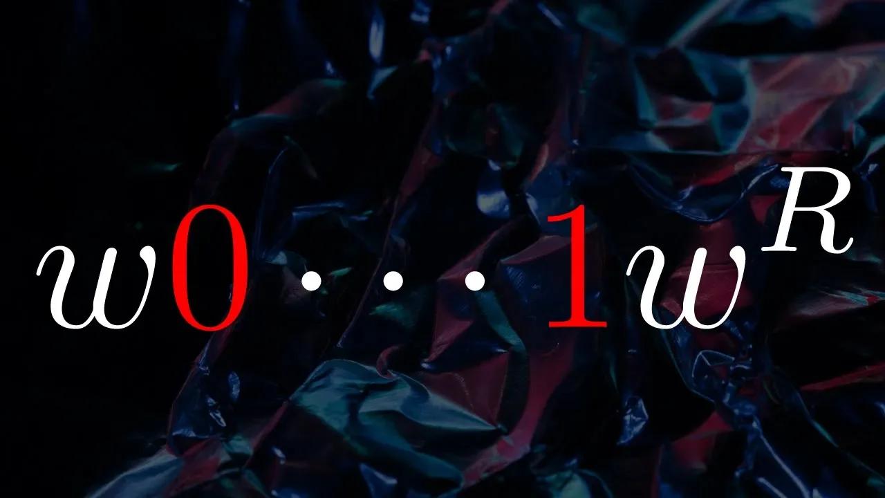 Context-Free Grammar (CFG) Example: Non-Palindromes