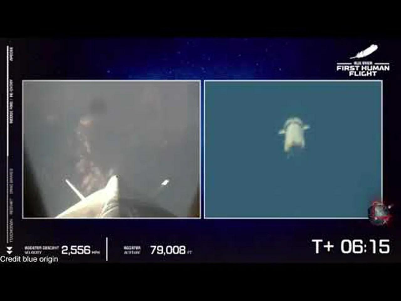 jeff bezos makes it into history books,(just the flight) New Shepard First Human Flight