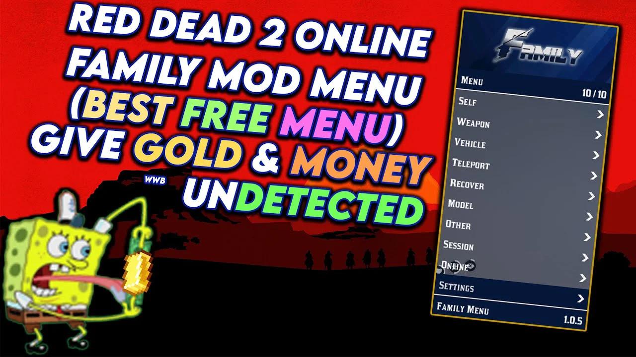 Family Menu v1.0.5 (Free Mod Menu) | RDR2 Online | Gold & Money | Free ...