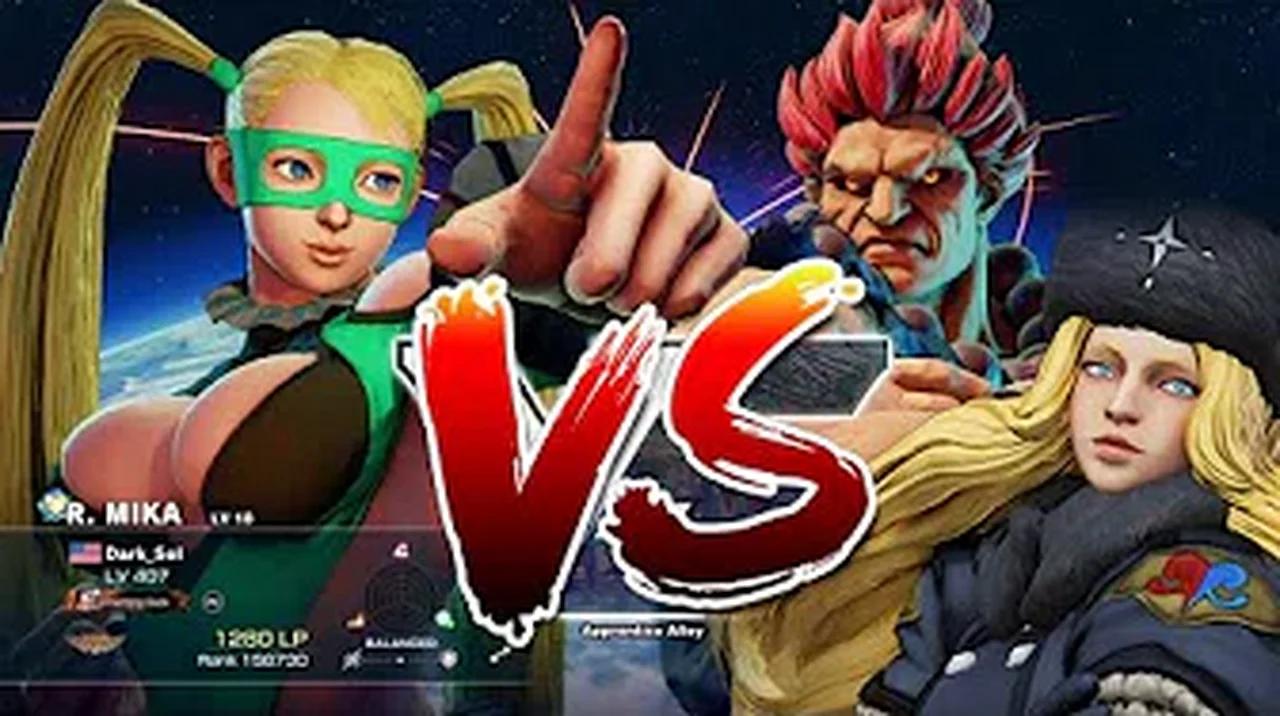 #sfv #StreetFighter #sf5 #r.mika Street Fighter V - R.MIKA VS AKUMA - KOLIN
