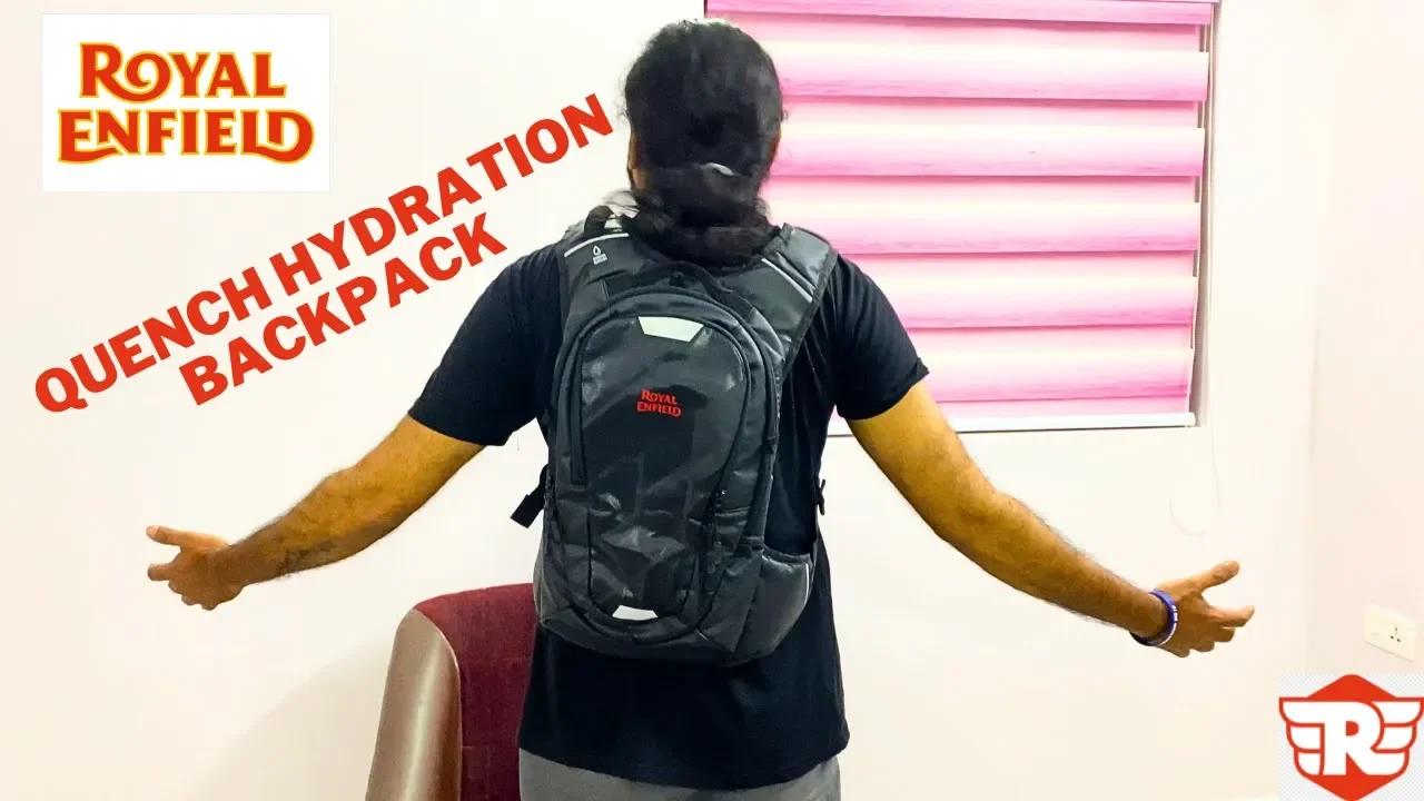 ROYAL ENFIELD QUENCH HYDRATION BAG |UNBOXING & DETAILED REVIEW | @Malluwanderers @royalenfield