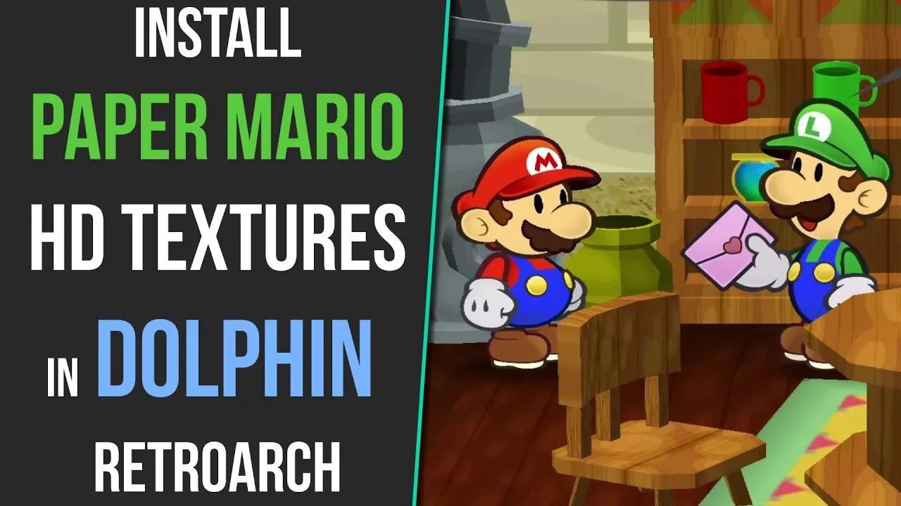 How to Download and Install Paper Mario TTYD HD Textures in Dolphin RetroArch