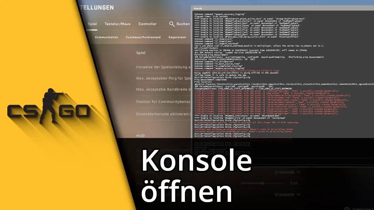 CSGO Konsole öffnen | CS:GO Konsole aktivieren Tutorial
