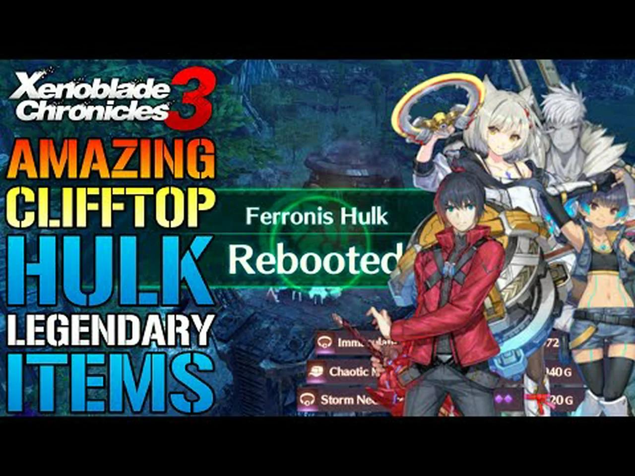 Xenoblade Chronicles 3: The Clifftop Hulk! AMAZING Legendary Items! How ...