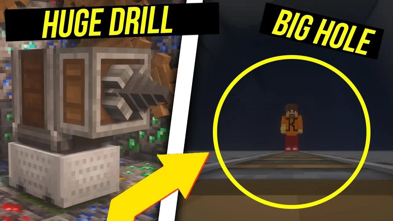 Create mod. I made the BIGGEST drill. 1.16.5-1.18.2 (minecraft java ...