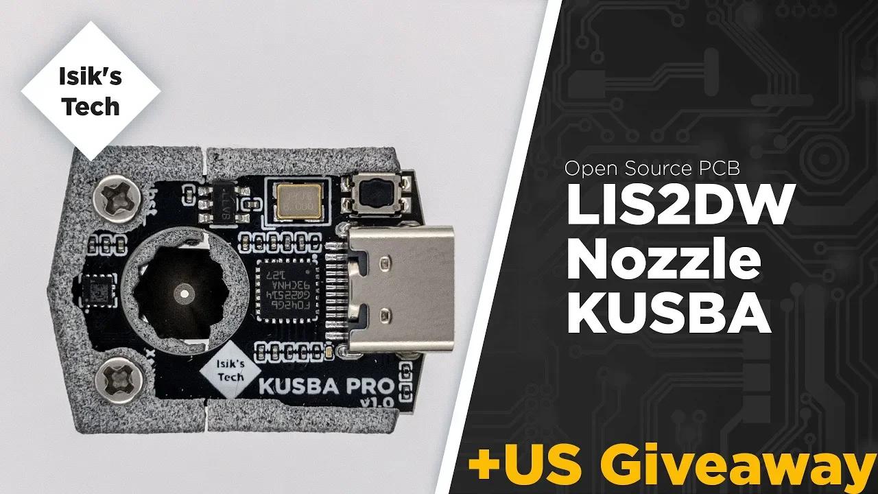 KUSBA PRO: Nozzle Clamp USB Accelerometer for Klipper (& US Only Giveaway)