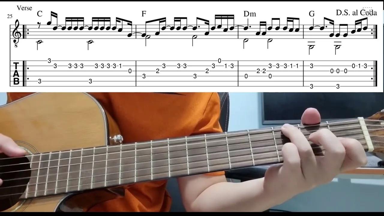 Renegade (Taylor Swift & Big Red Machine) - Easy Fingerstyle Guitar ...