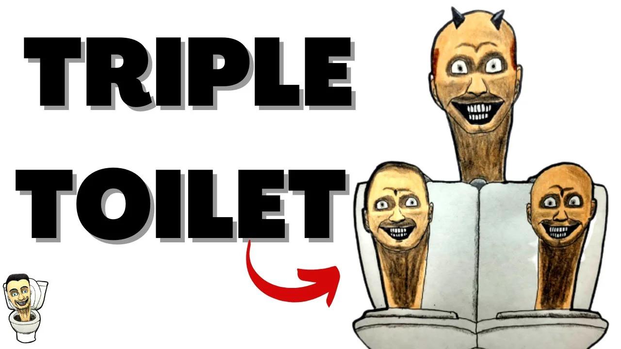 Cómo DIBUJAR al🚽TRIPLE TOILET de los SKIBIDI TOILET / How to DRAW ...