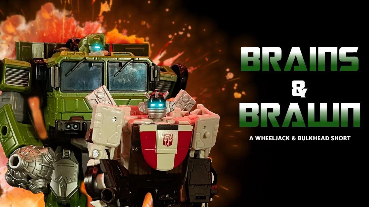 Brains and Brawn A Wheeljack and Bulkhead Short Transformers Stop Motion