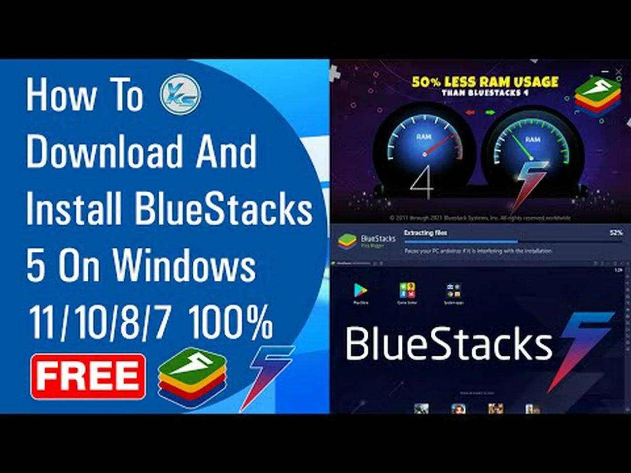 How To Download And Install BlueStacks 5 On Windows 11/10/8/7 100% Free (Hindi) (2021)