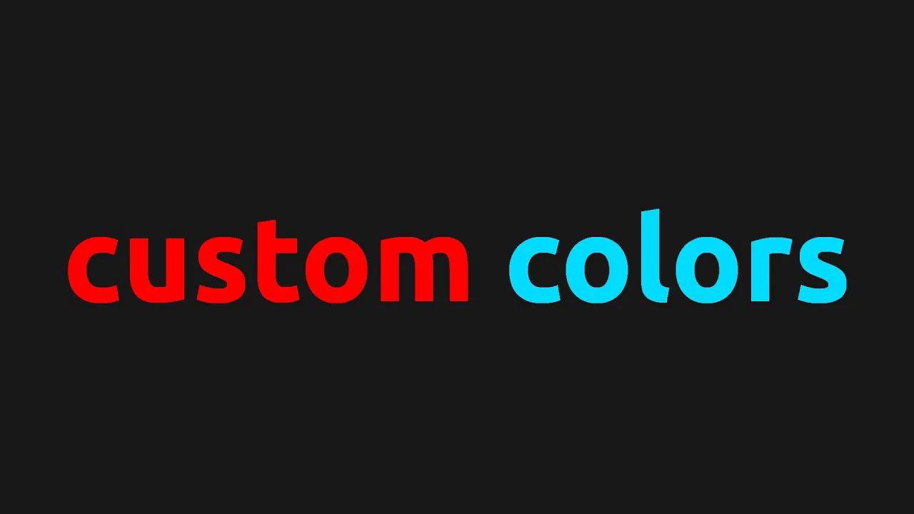 Building a Text Editor In C - Custom Colors