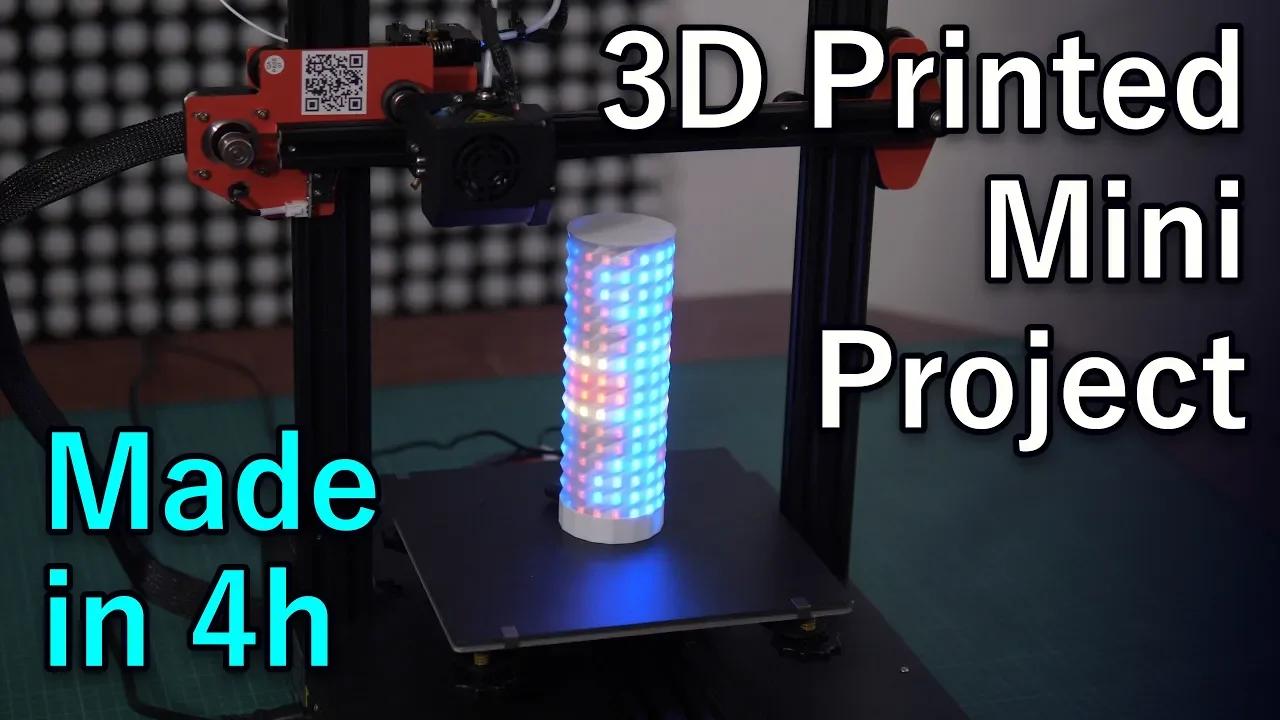 LED Matrix Lamp made with a Budget 3D Printer [ANet ET4+]