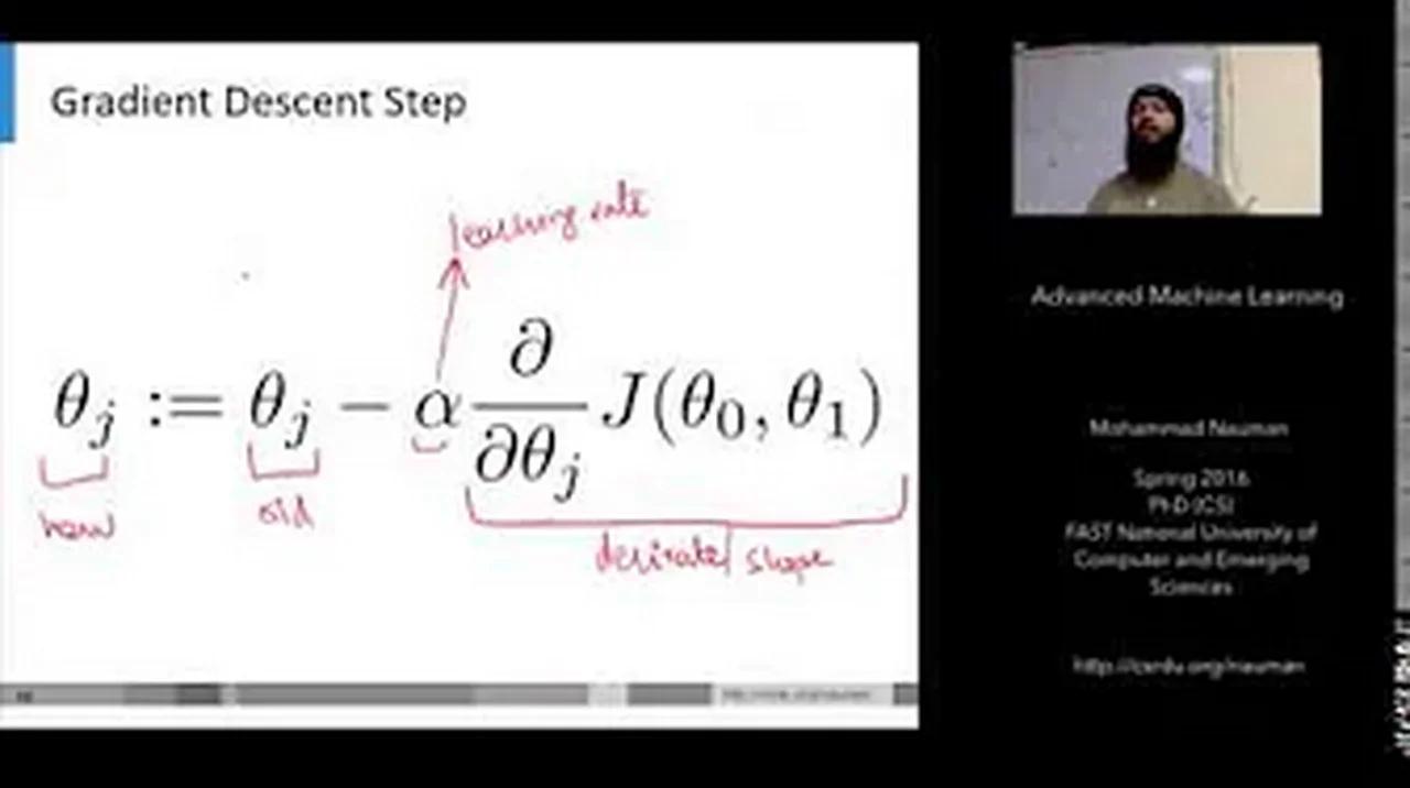 Machine Learning 06 - Gradient Descent and Contour Plots (Urdu)