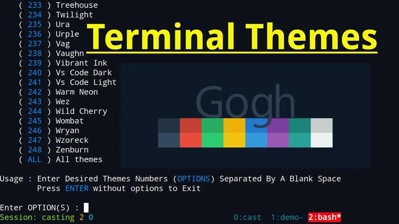 gogh - Download Tons of Terminal Themes