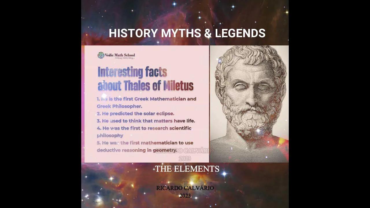 Thales of Miletus and The Elements #elements #history #philosophy #greece