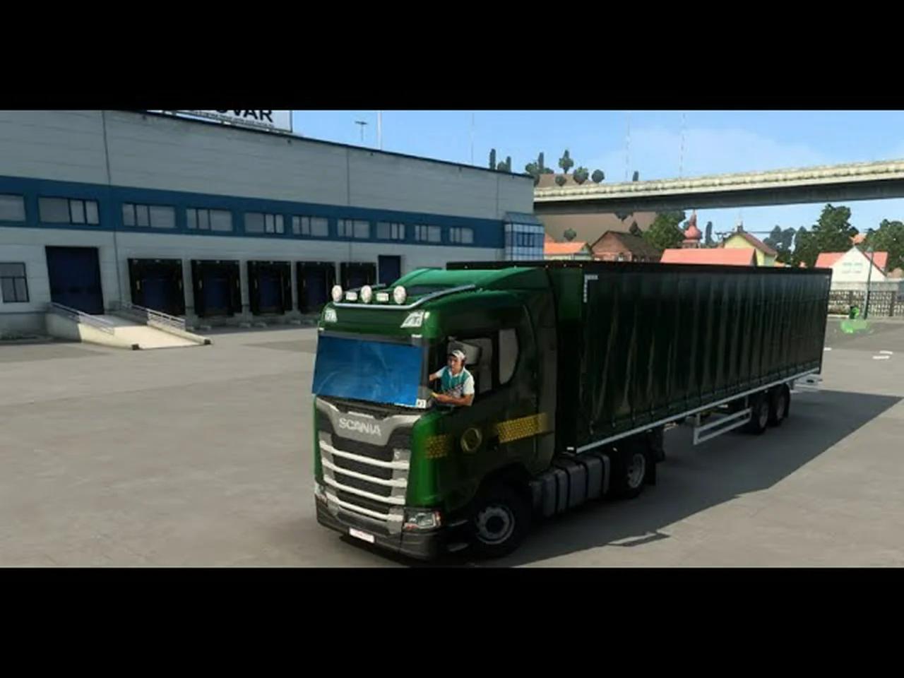 Minha transmissão de ets2 rodando pelo brasil