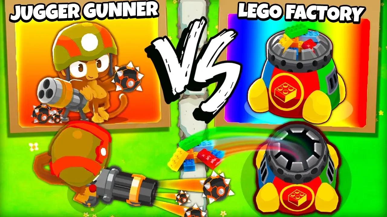 Lego Factory VS 9 Path Dartling Gunner in BTD 6!