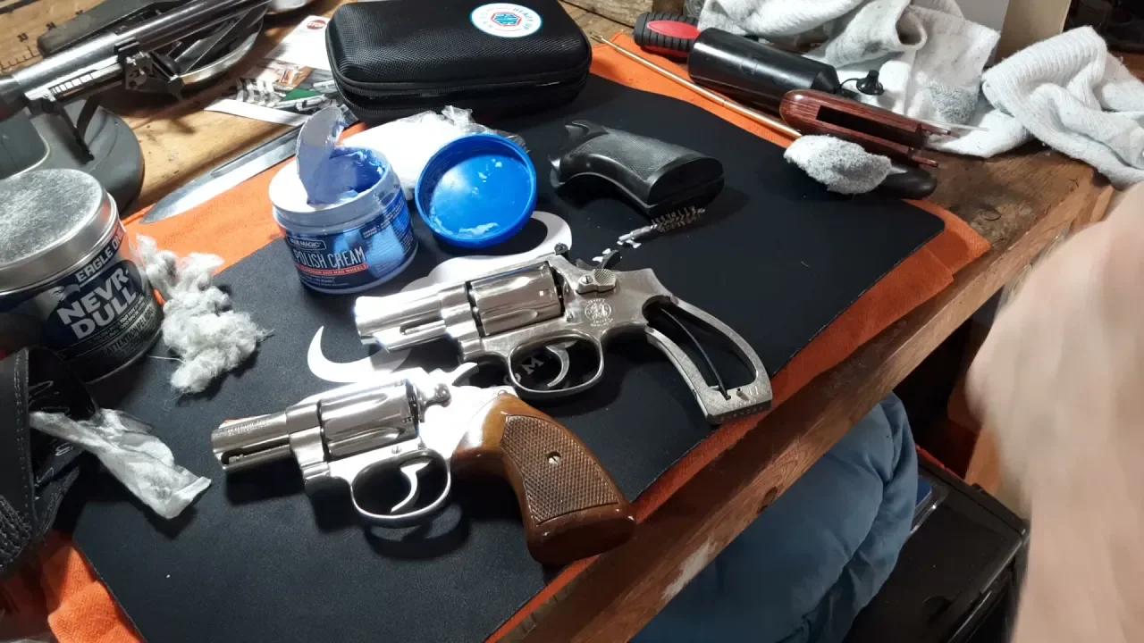 How to Polish Nickel Chrome Revolver Pistol Gun Beautiful Smith ...