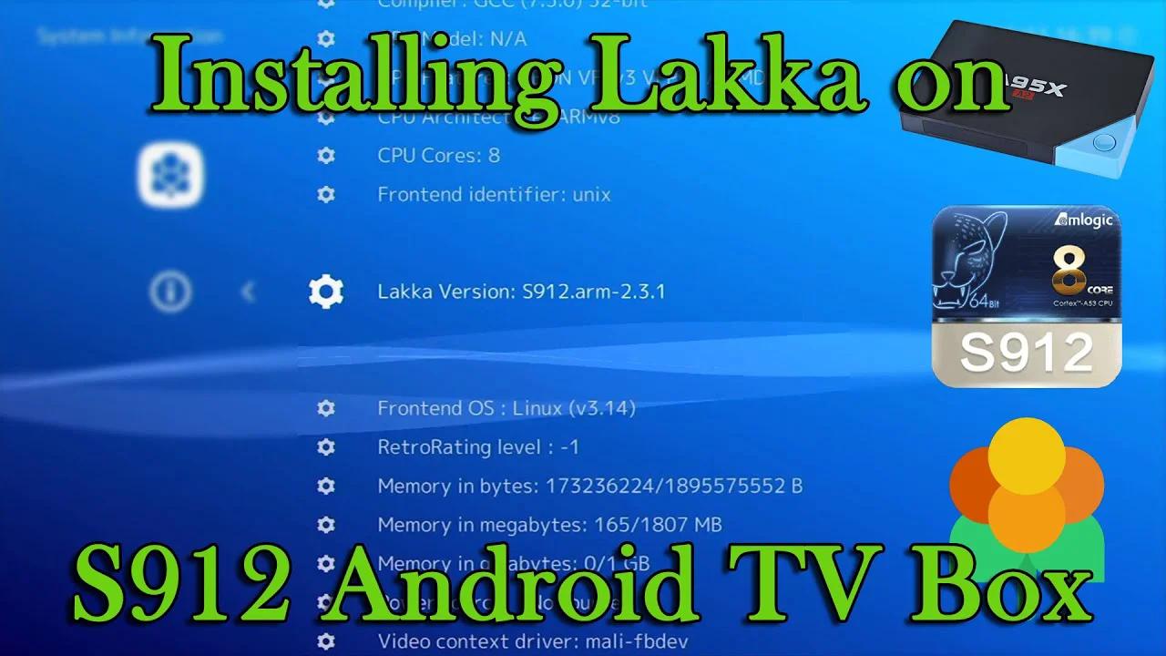 Installing Lakka on S912 Android TV Box