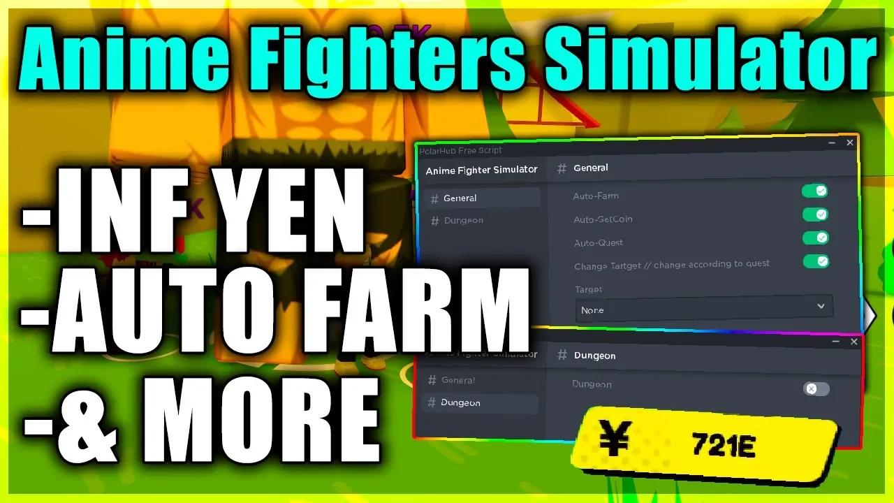 ROBLOX ANIME FIGHTERS SIMULATOR HACK SCRIPT GUI (INF YEN, AUTO FARM ...