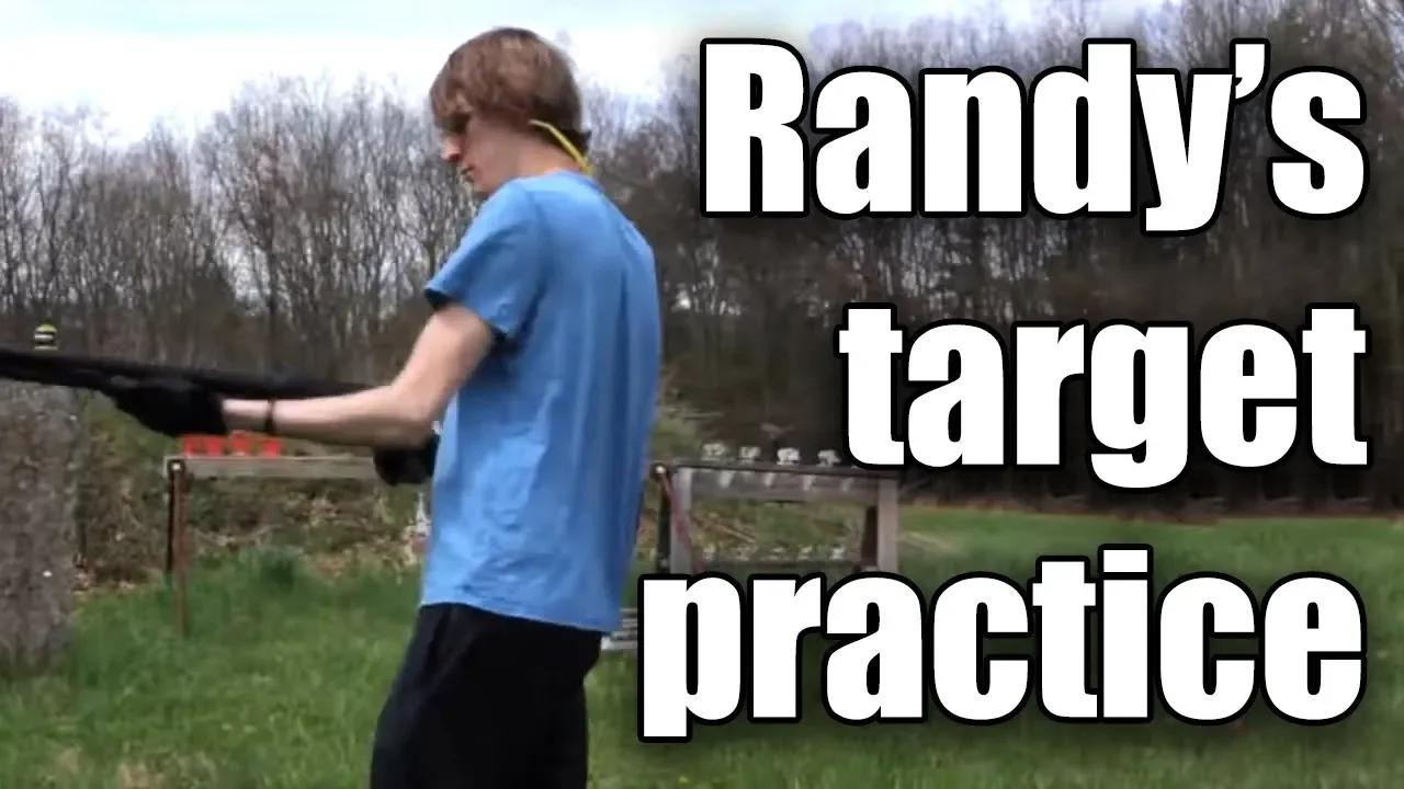 Randy Stair's target practice session