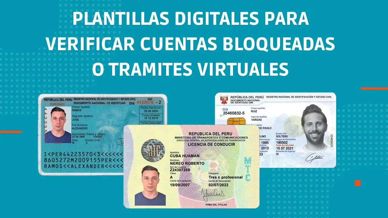 PLANTILLA DNI PERU EDITABLE PARA VERIFICAR CUENTAS BLOQUEADAS Y ...