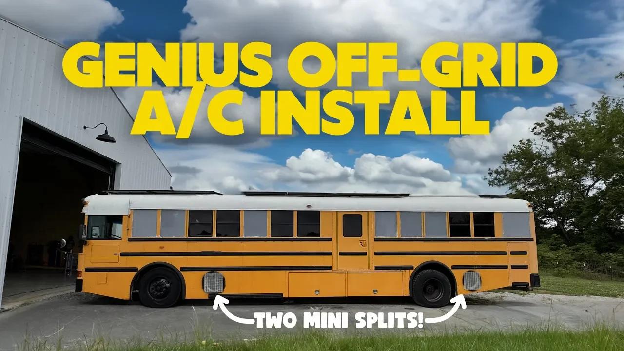 We install 2 mini splits in our Bus Conversion!