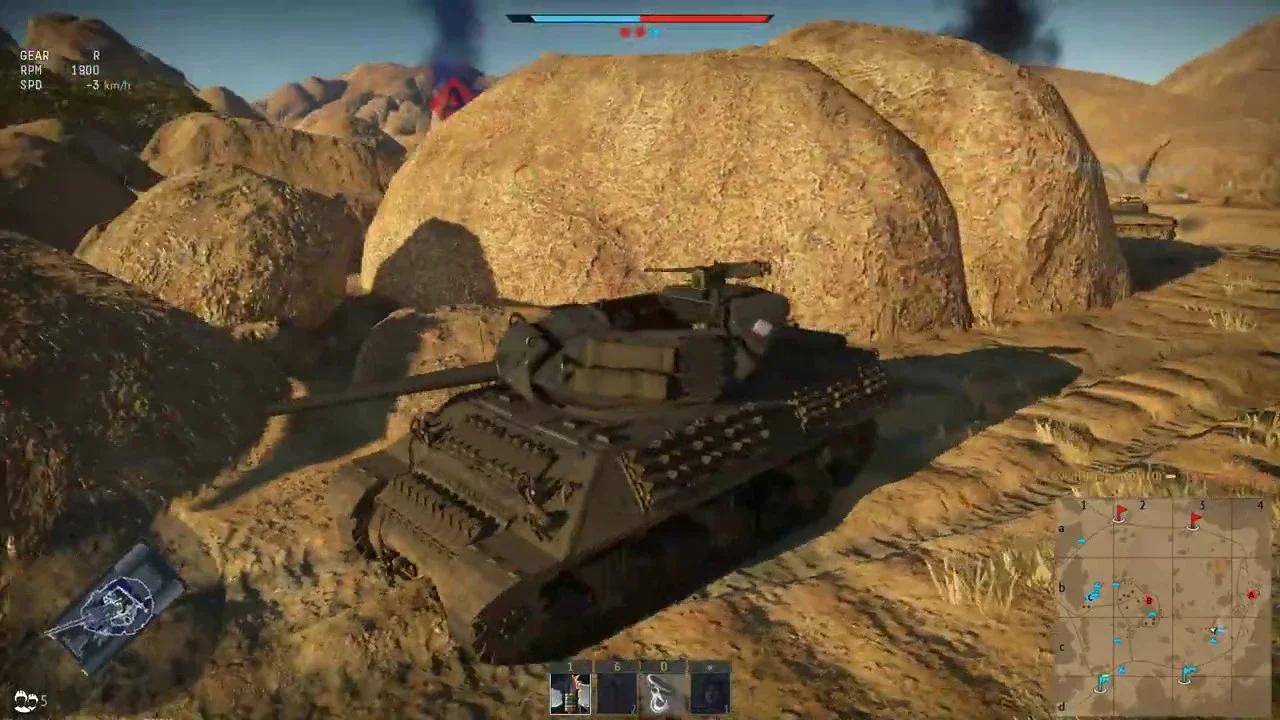 War Thunder M10 GMC and M4A1 on Sinai - American Tanks - Realistic ...
