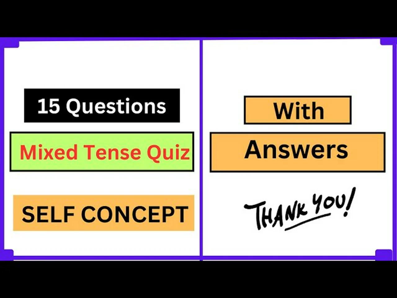 Mixed Tense Quizzes | Mixed Tenses Examples | English Grammar |Tenses ...