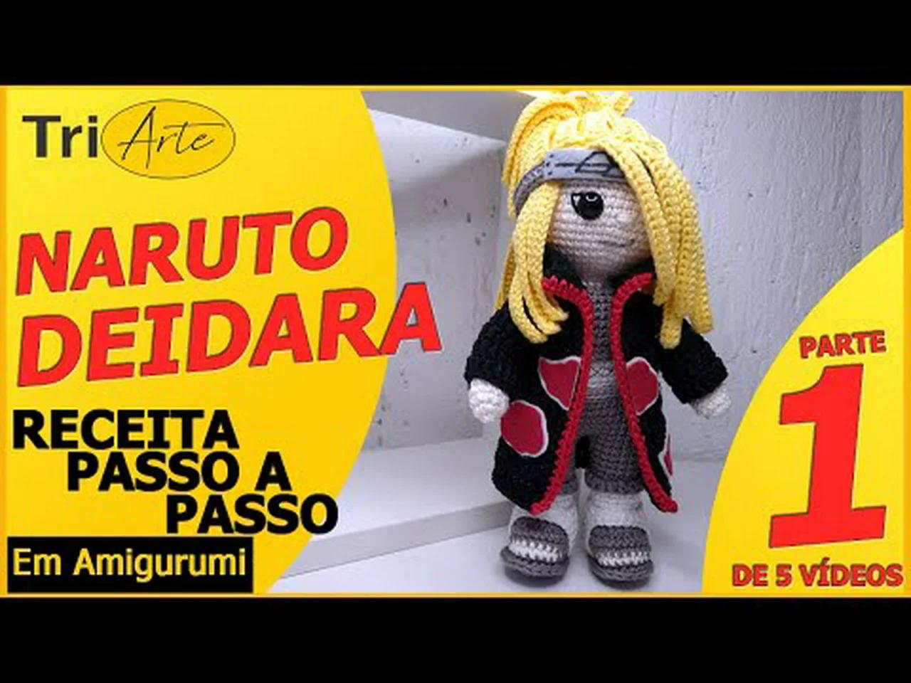 RECEITA AMIGURUMI | DEIDARA - NARUTO| PARTE 1/5