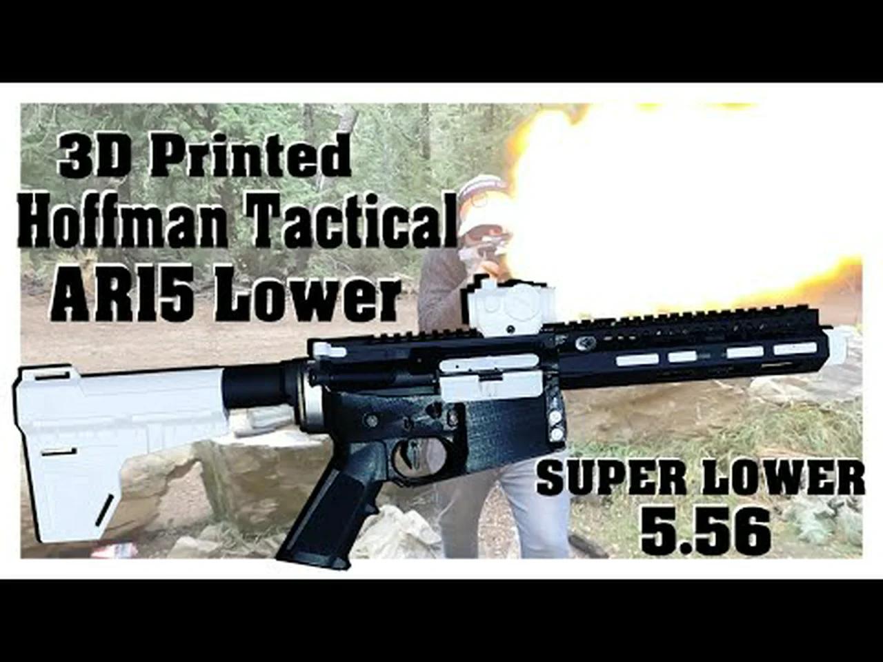 3D Printed Hoffman Tactical AR15 Lower! Shoot and Review! It’s Super!