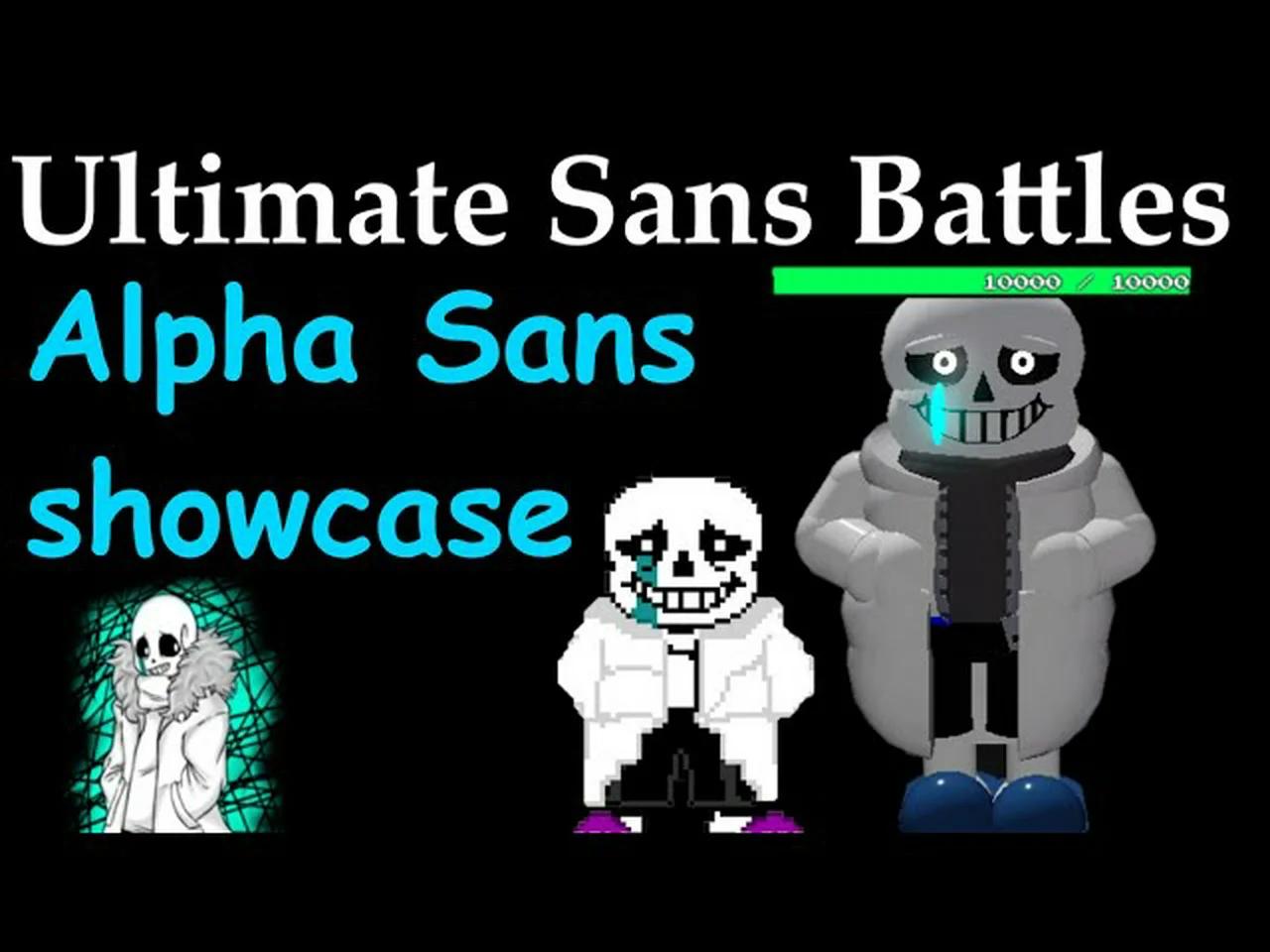 [Roblox Ultimate Sans Battles] Alpha Sans showcase