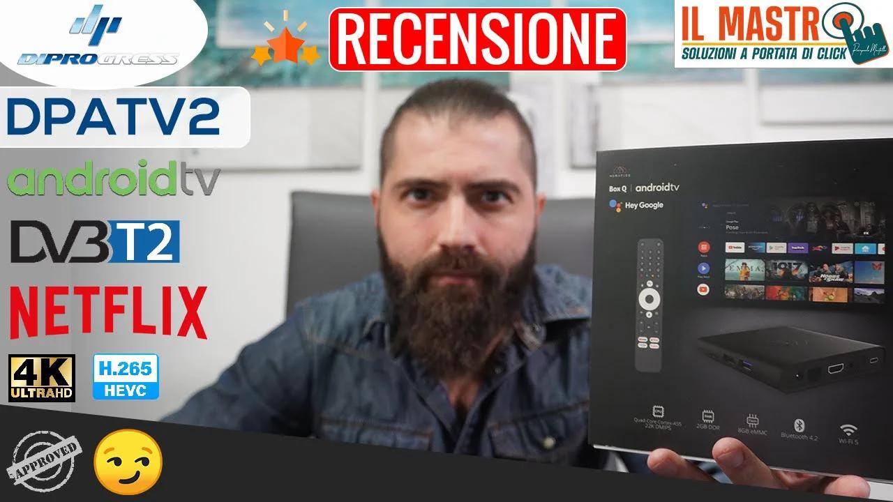 Diprogress DPATV2 decoder Dvb T2 Android con PVR Batterà Telesystem Up ...