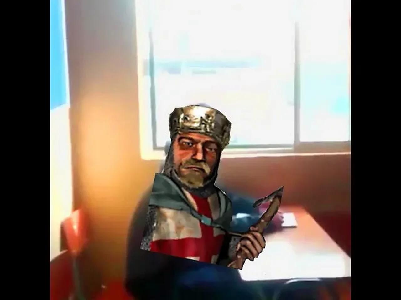 Lionheart goes to School (stronghold crusader meme)