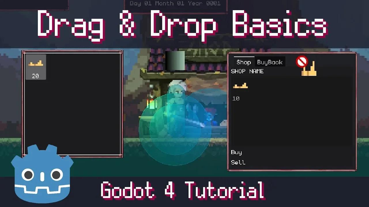 Drag and Drop Send Data Between UI Controls - Godot 4 Gdscript Tutorial Drag and Drop Send Data Between UI Controls - Godot 4 Gdscript Tutorial