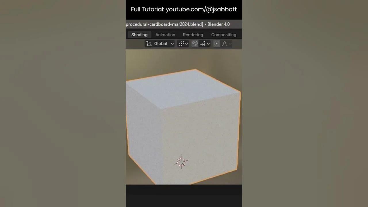 How to make a procedural carboard material in Blender #shorts How to make a procedural carboard material in Blender #shorts