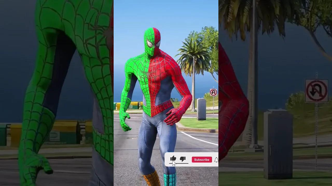 HULK HELPS TEAM SPIDER-MAN ESCAPE SCARY ZOMBIES #spiderman #hulk #shorts
