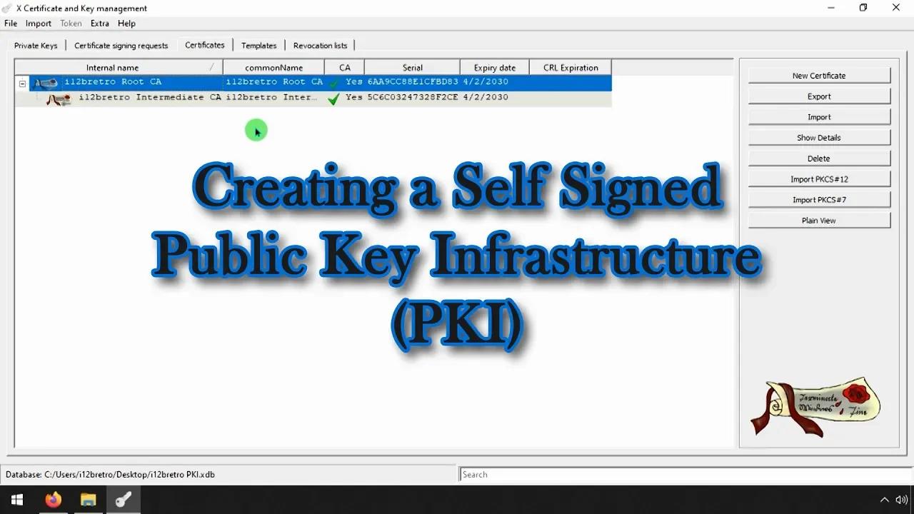 Creating A Self Signed Public Key Infrastructure Pki For Ssl And