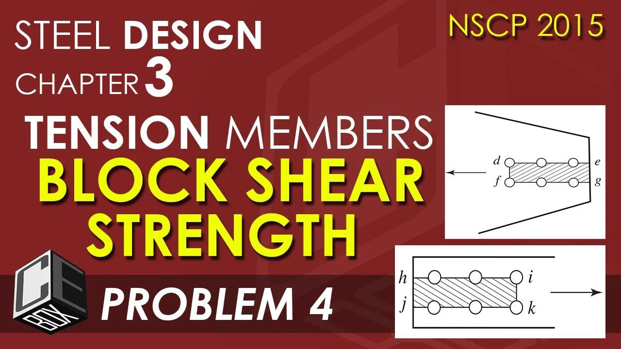 Steel Design Chapter 3 Block Shear Strength Problem 4 (PH)