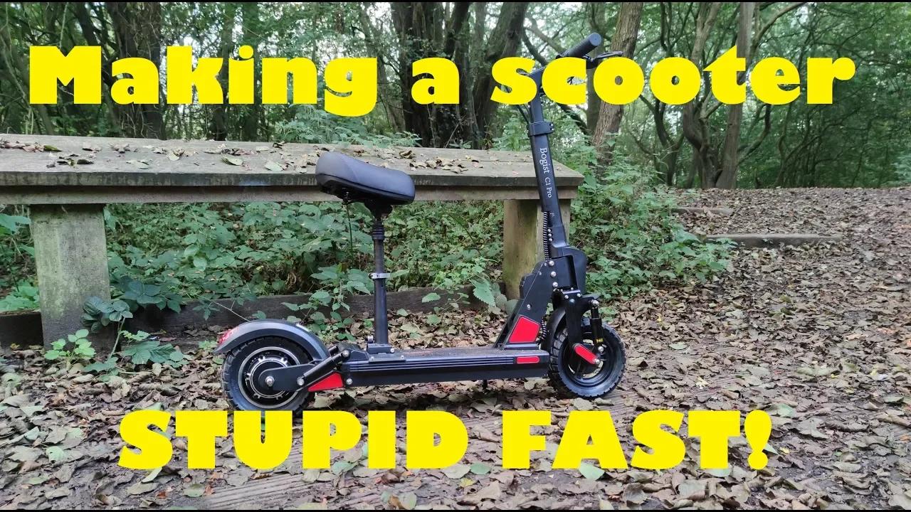 The ultimate sleeper electric scooter build. Making a scooter stupid ...
